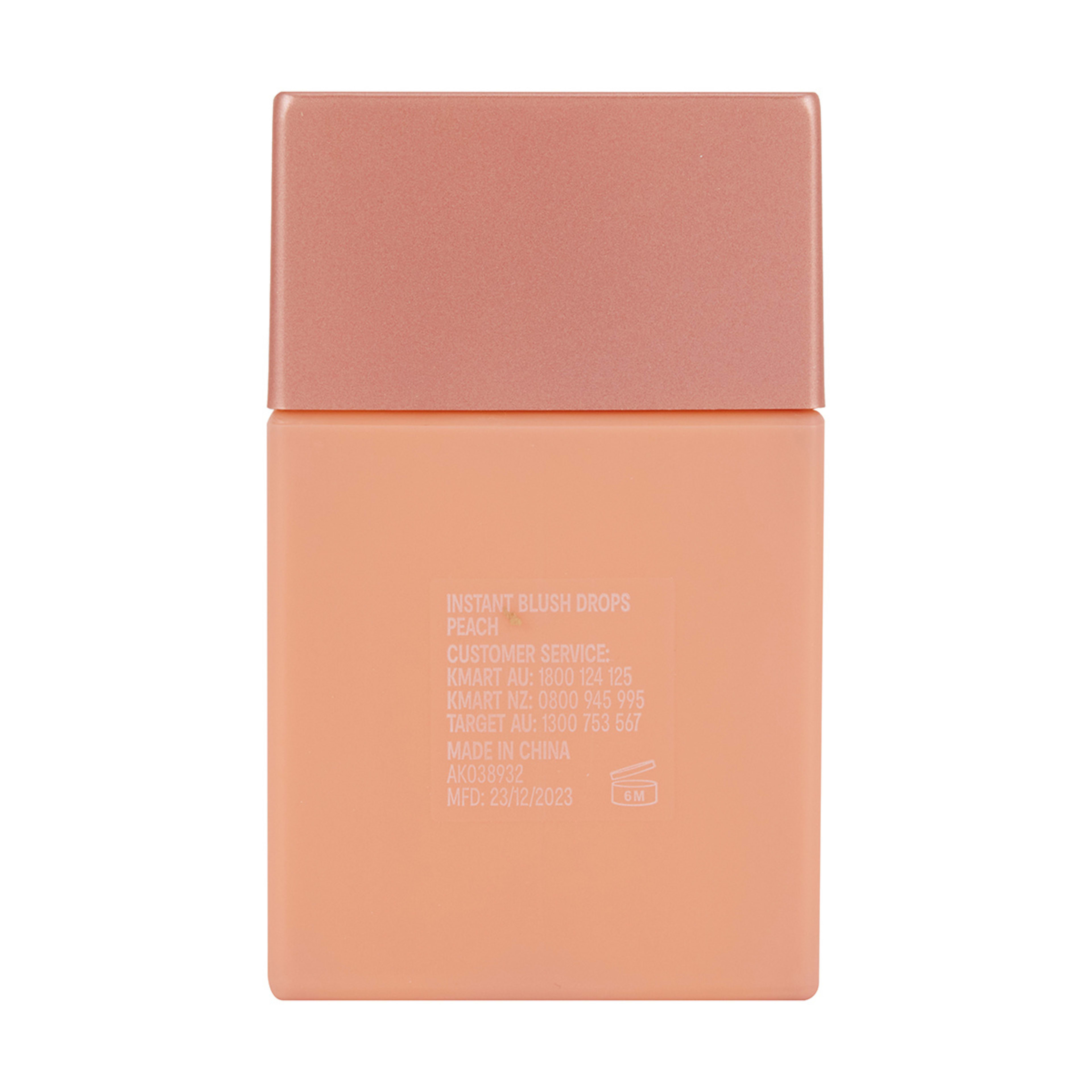 OXX Cosmetics Instant Blush Drops - Peach - Kmart