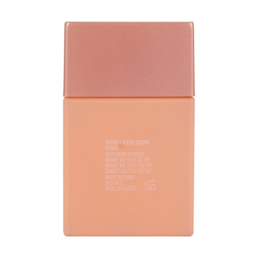 OXX Cosmetics Instant Blush Drops - Peach - Kmart