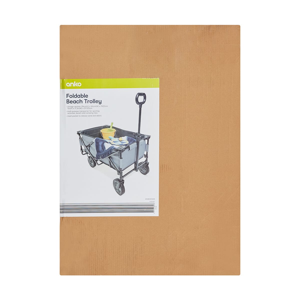 Foldable Beach Trolley - Kmart