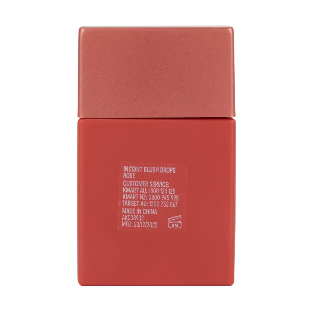 OXX Cosmetics Instant Blush Drops - Rose - Kmart