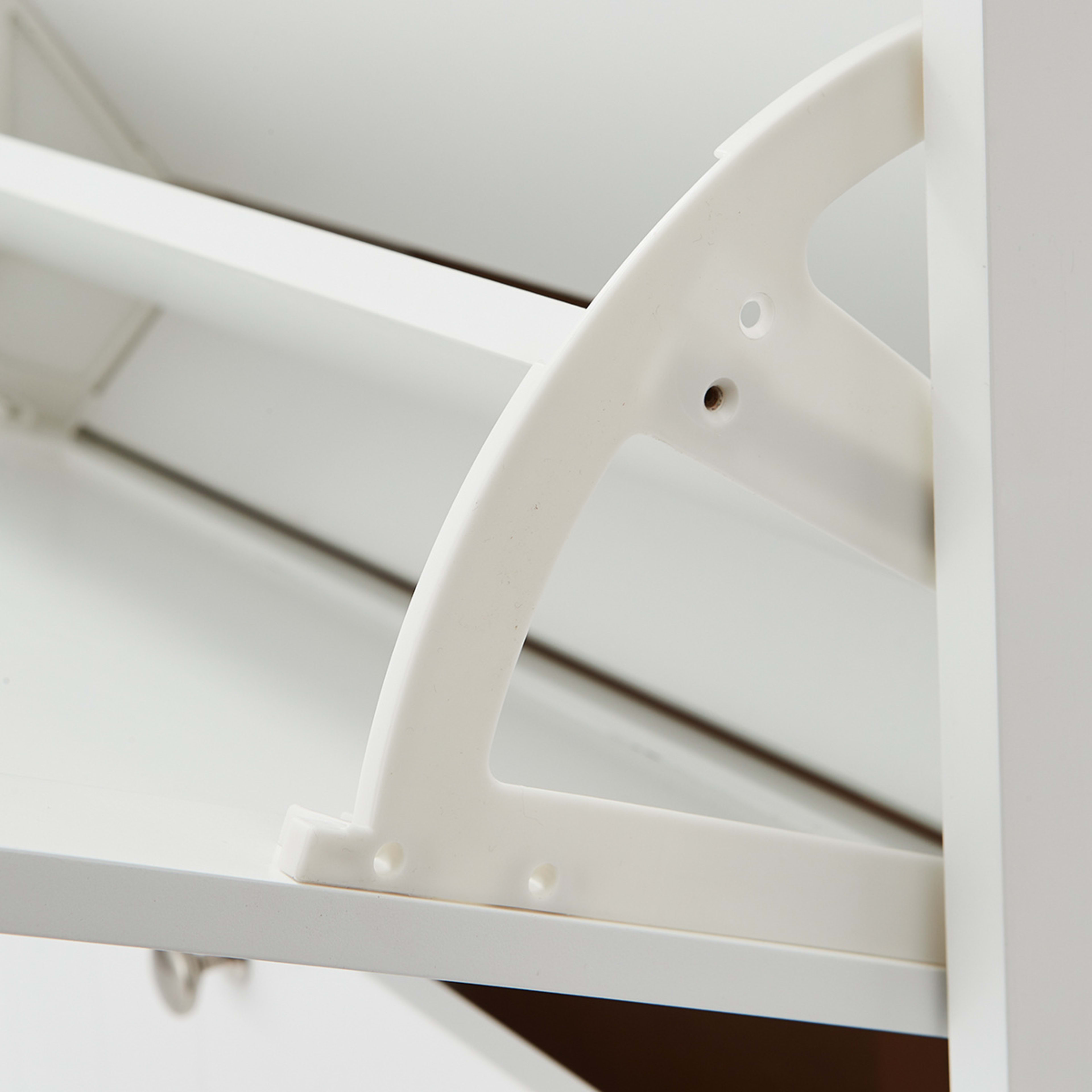 2 Tier Panelled Shoe Cabinet - Kmart