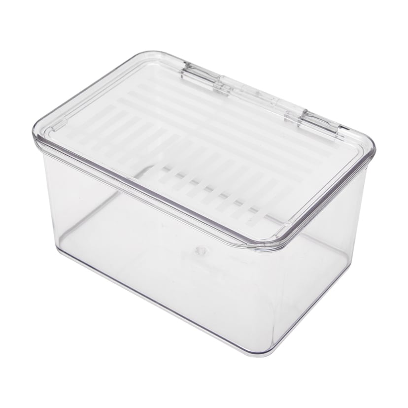 Clear Short Square Container with Lid - Kmart