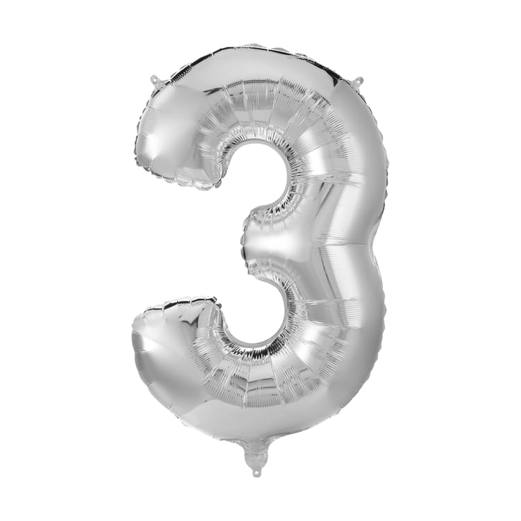 Giant Number 3 Foil Balloon - Kmart