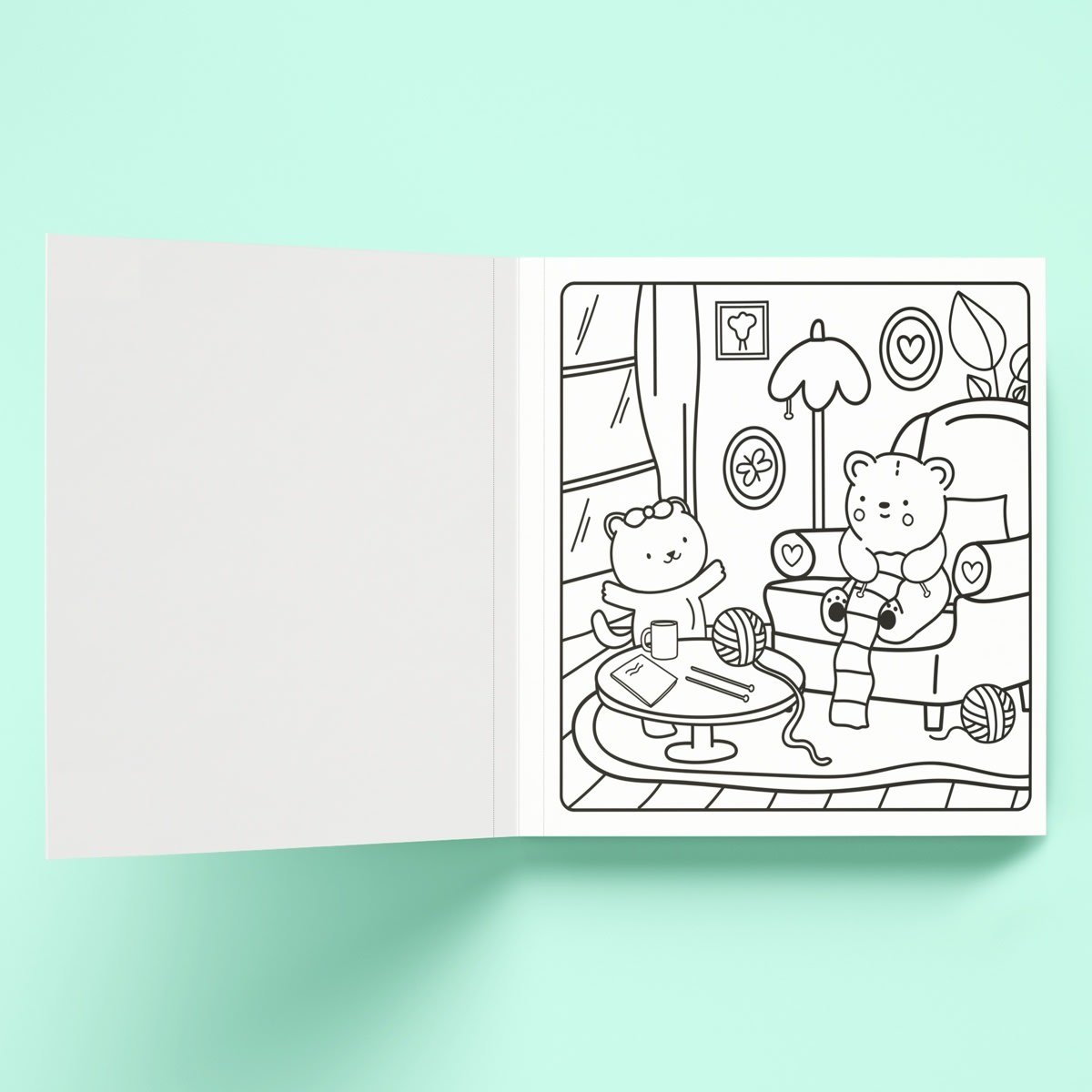 Sunny Vibes Cosy and Calm Cute & Bold Colouring Book - Kmart
