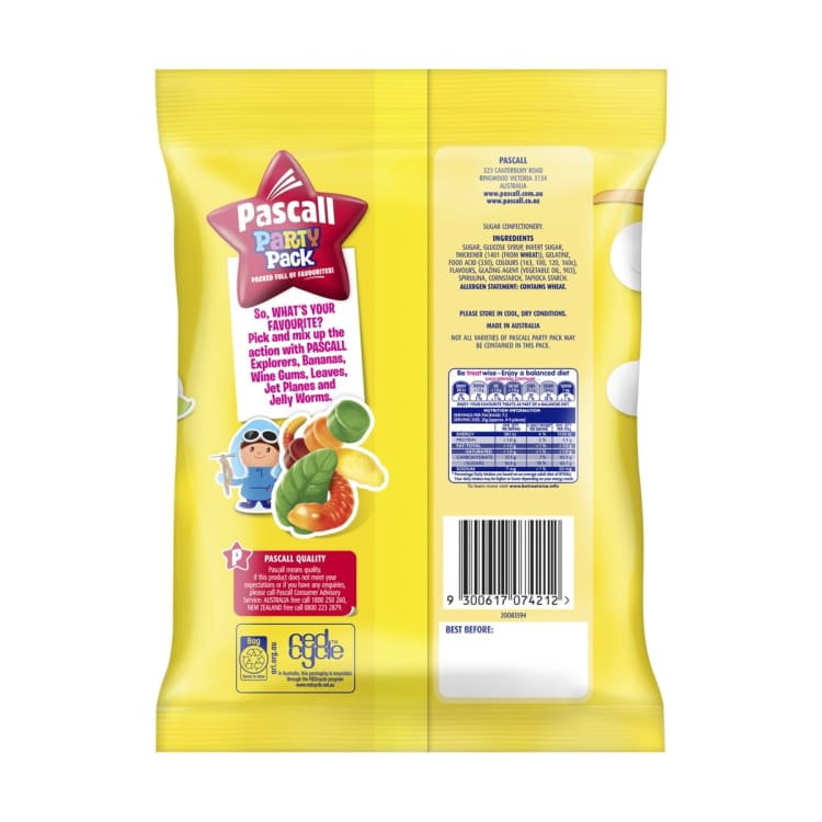 Pascall Party Pack 180g - Kmart