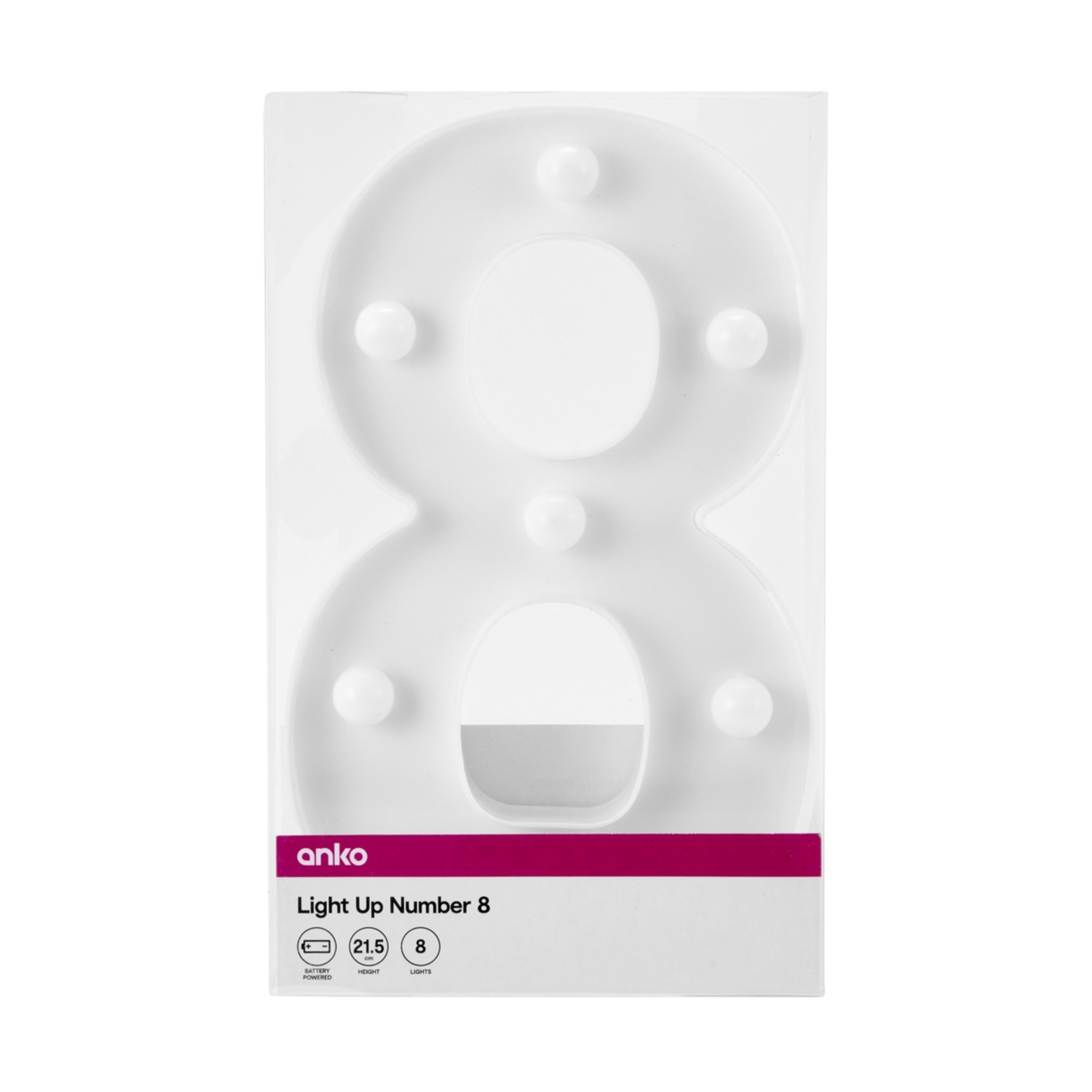 Light Up Number - 8 - Kmart