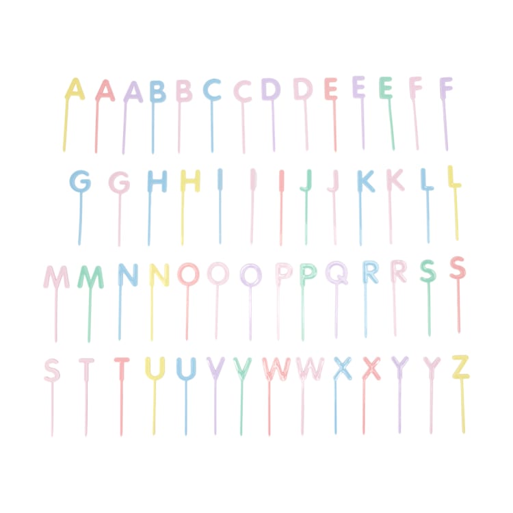55 Piece Letter Cake Toppers - Kmart NZ