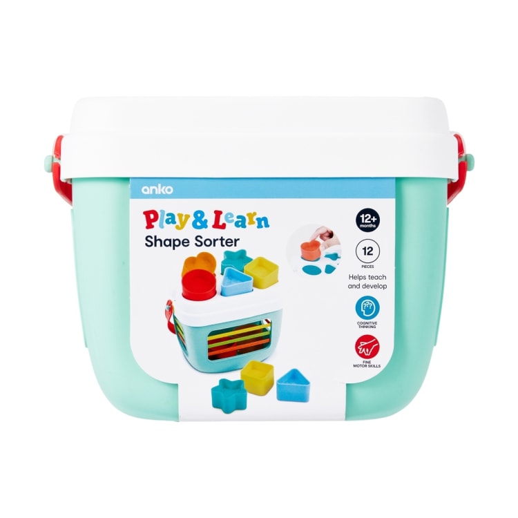 12 Piece Play & Learn Shape Sorter Set - Kmart