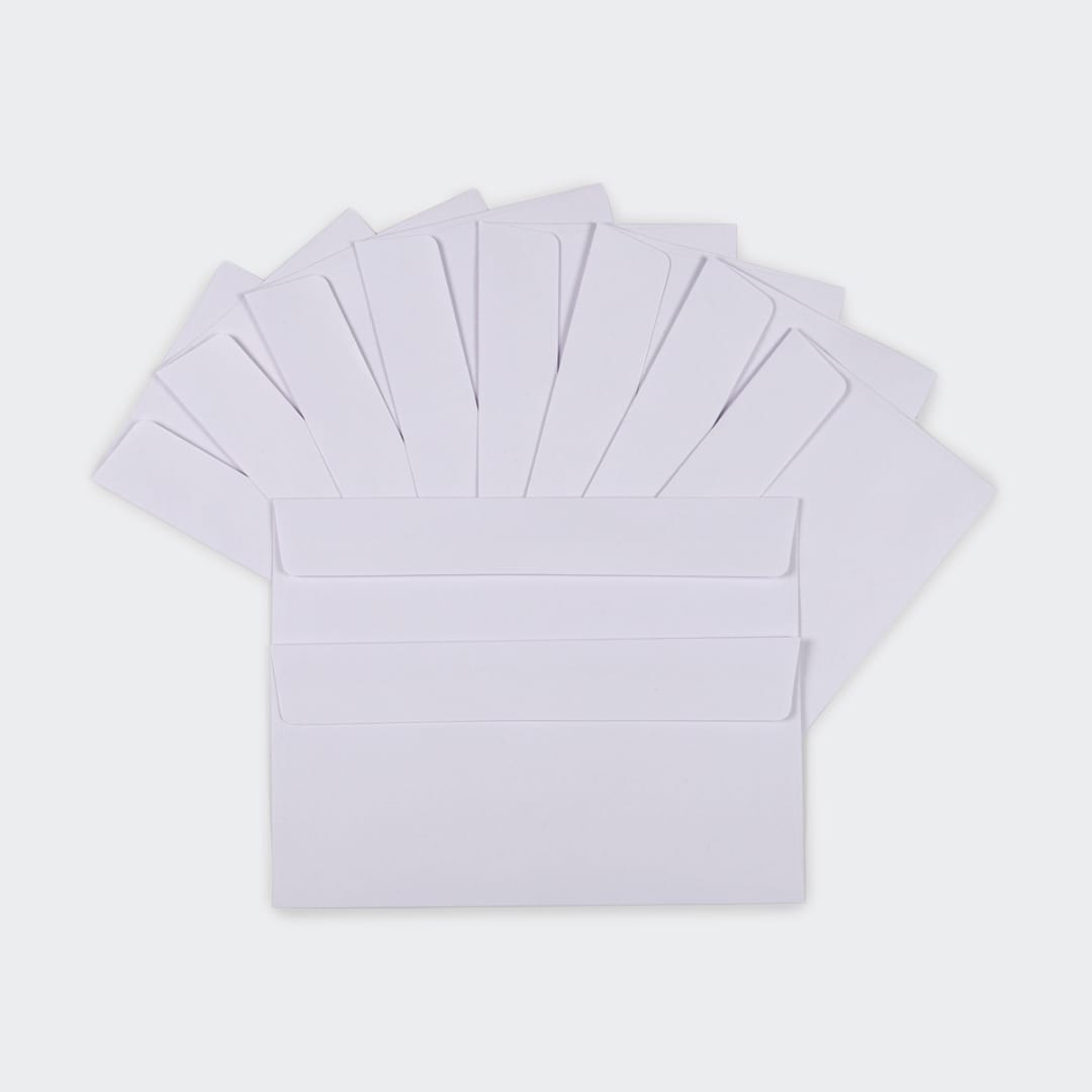 100 Pack DL Peel and Seal Envelopes - White - Kmart