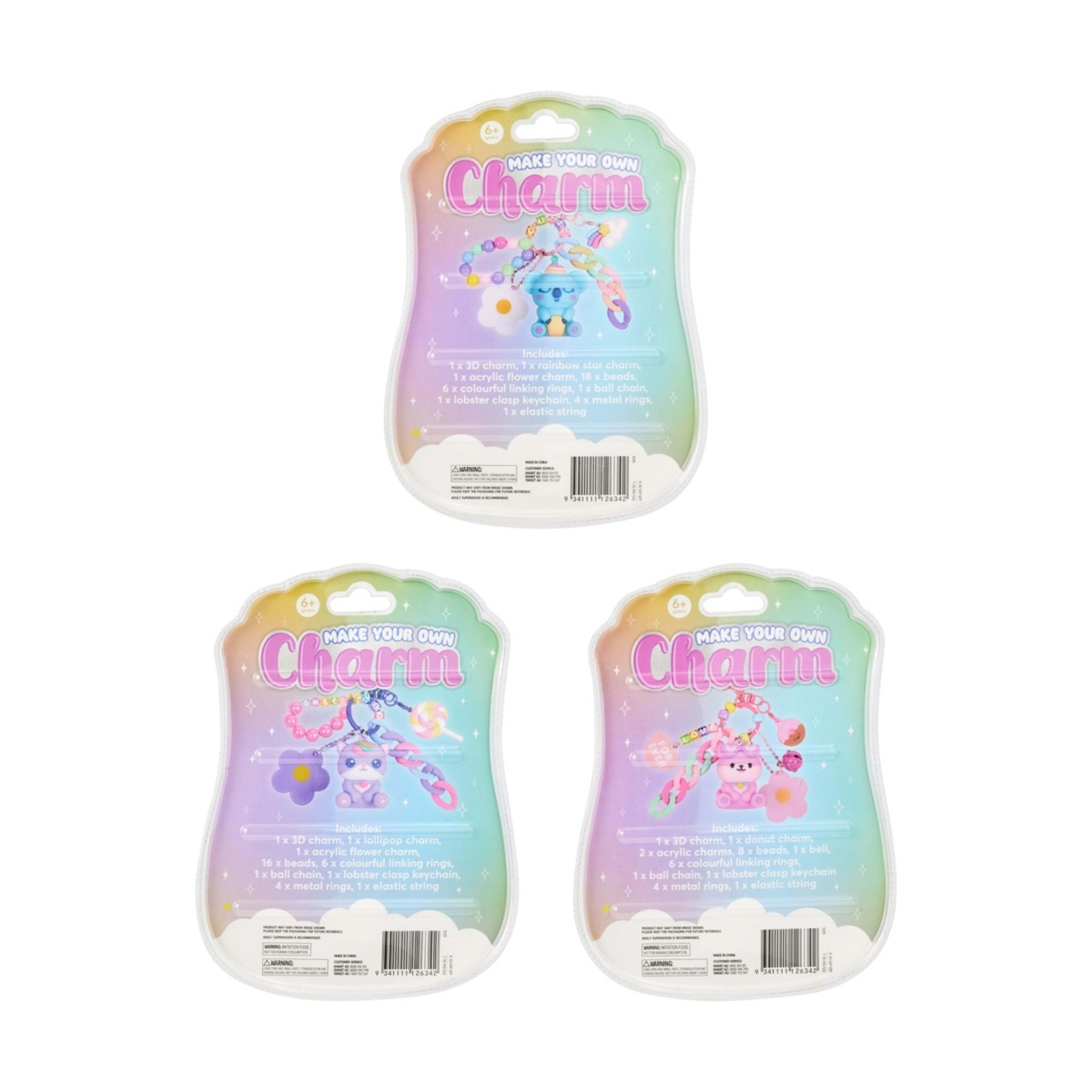 Make Your Own Charm Set - Assorted - Kmart