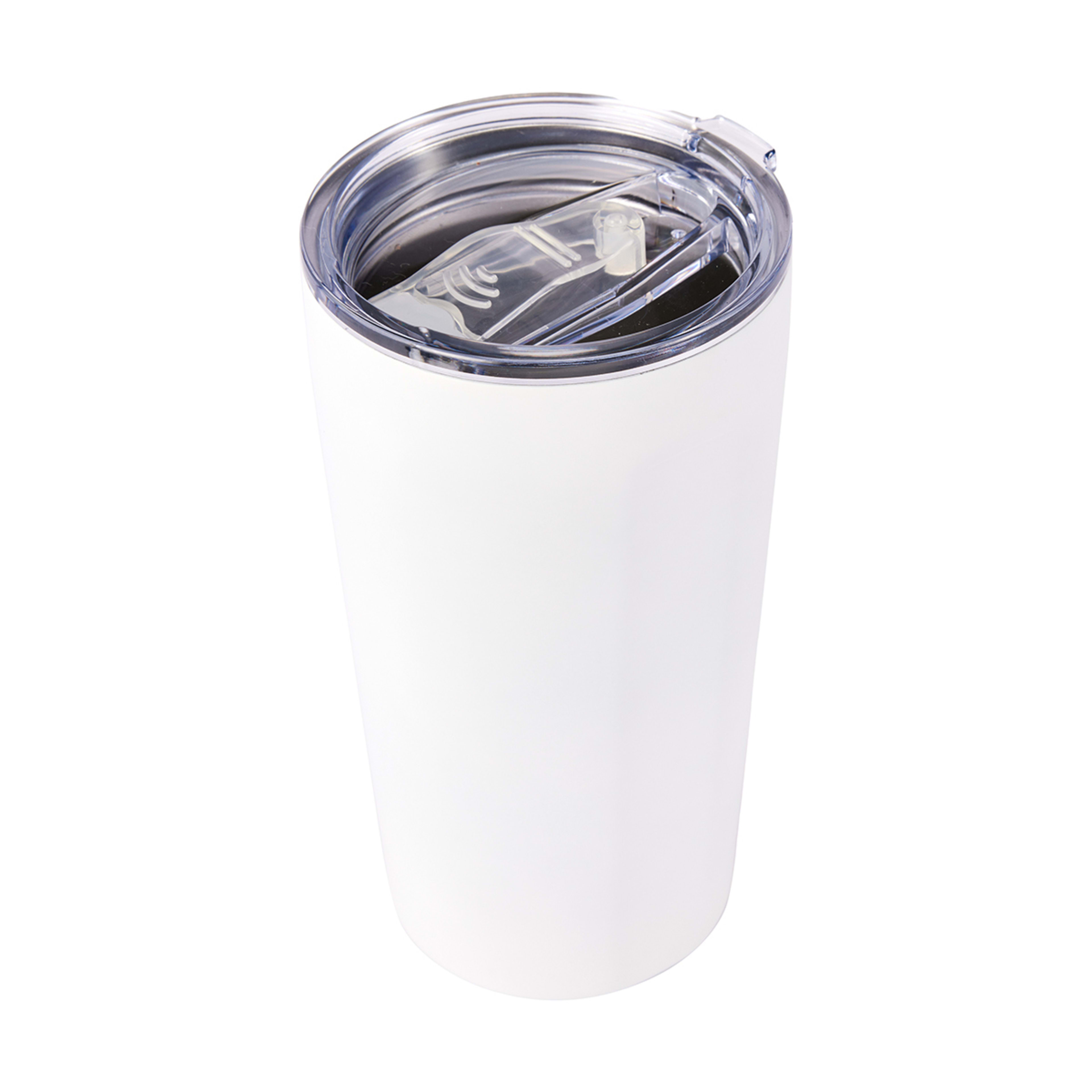 500ml White Stainless Steel Coffee Tumbler - Kmart