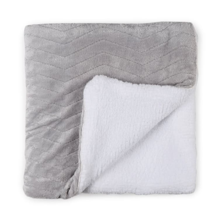 Plush Blanket - Grey - Kmart