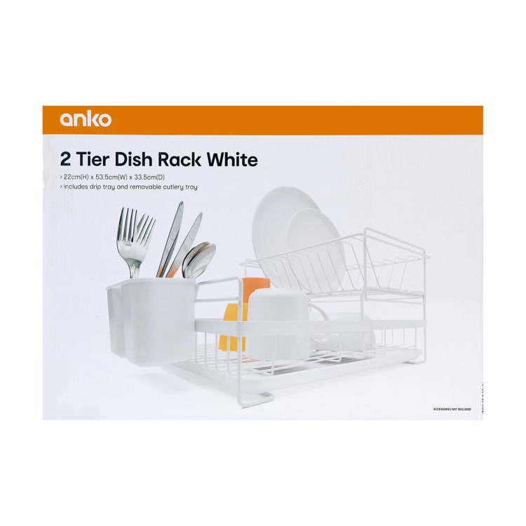 2 Tier Dish Rack - White - Kmart