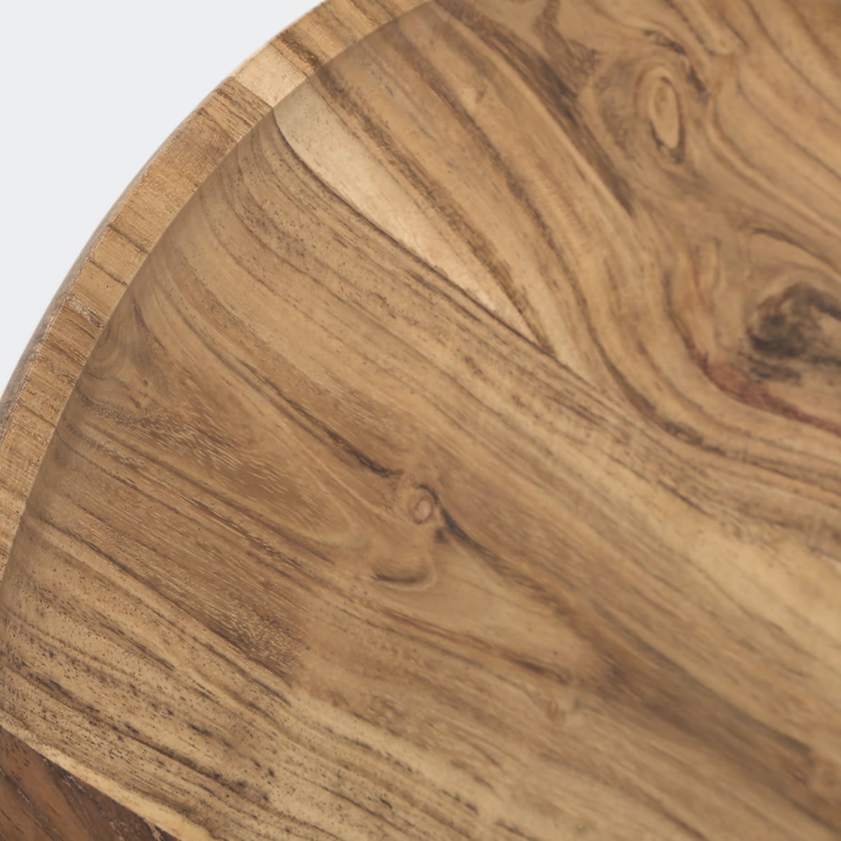 Large Acacia Round Serving Tray - Kmart