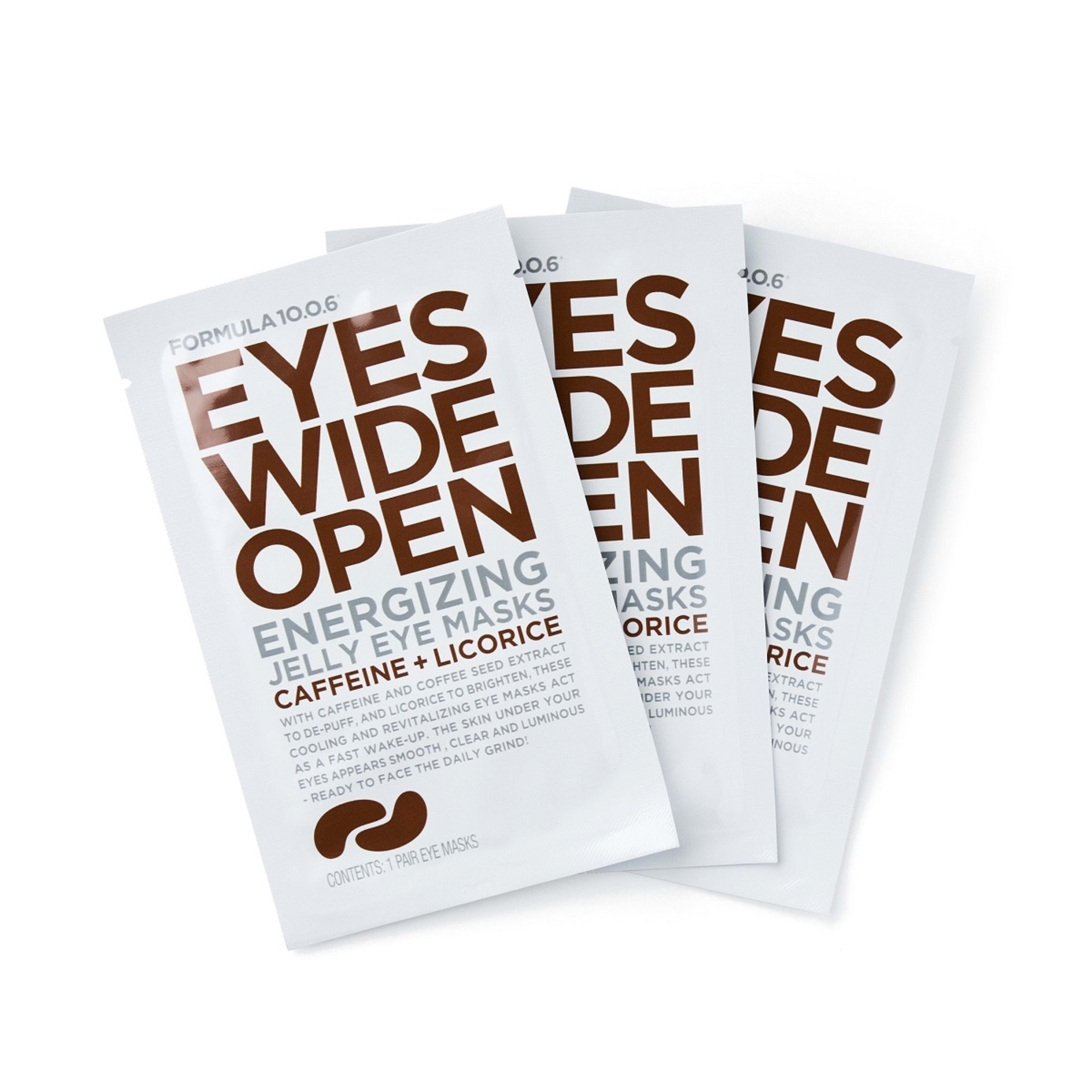 3 Pack Formula 10.0.6 Eyes Wide Open Energizing Jelly Eye Masks ...