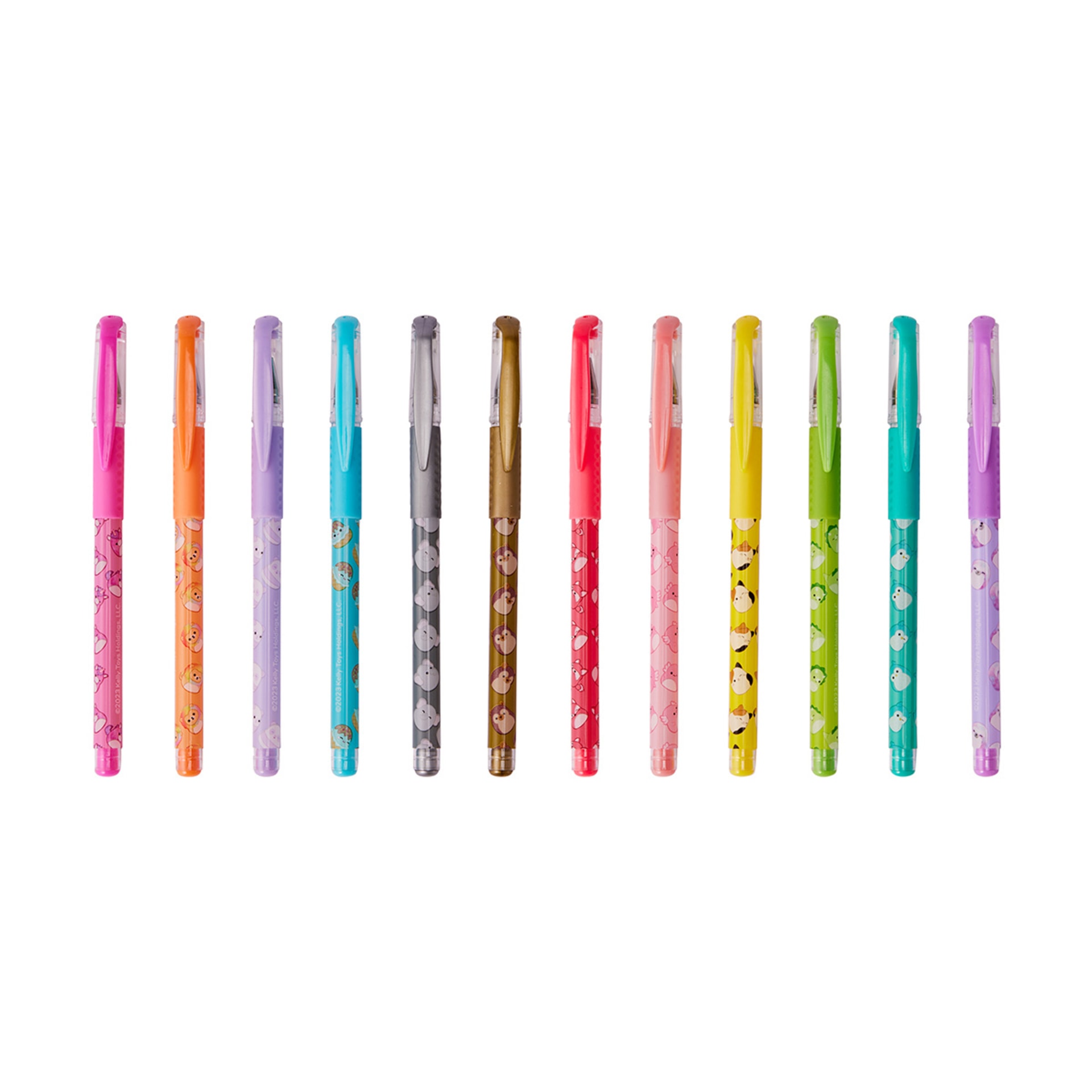 Original Squishmallows 12 Pack Gel Pens - Kmart