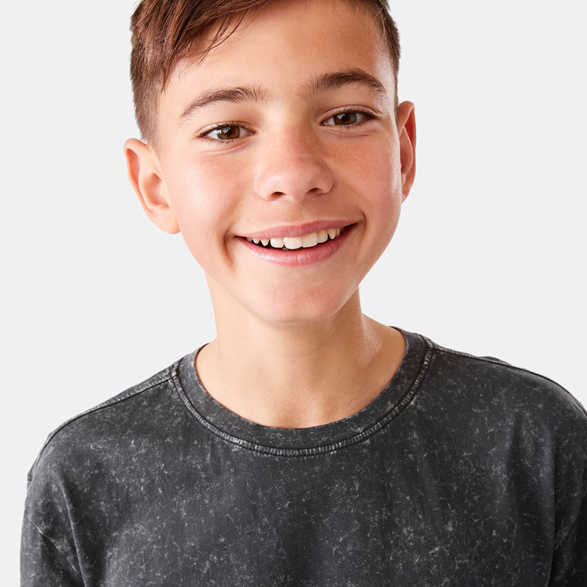 Short Sleeve Acid Wash Print T-shirt - Kmart