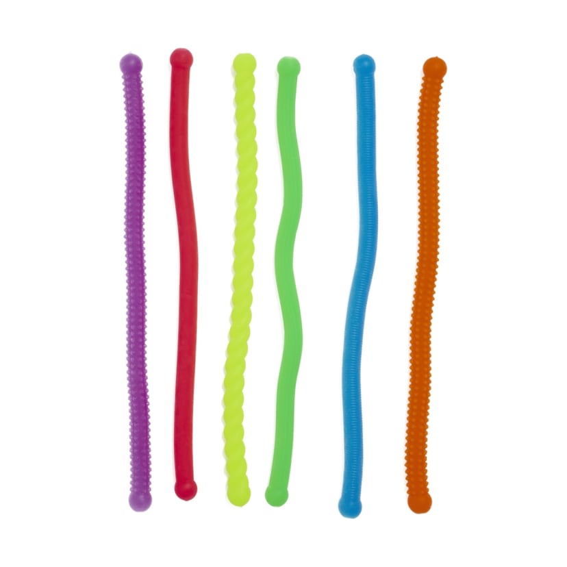 6 Piece ToyMania The Sensory Toy Box Giant Monkey Noodles - Kmart
