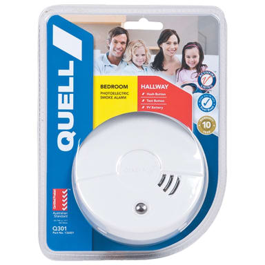 Quell Q301 Photoelectric 9V Smoke Alarm - Kmart