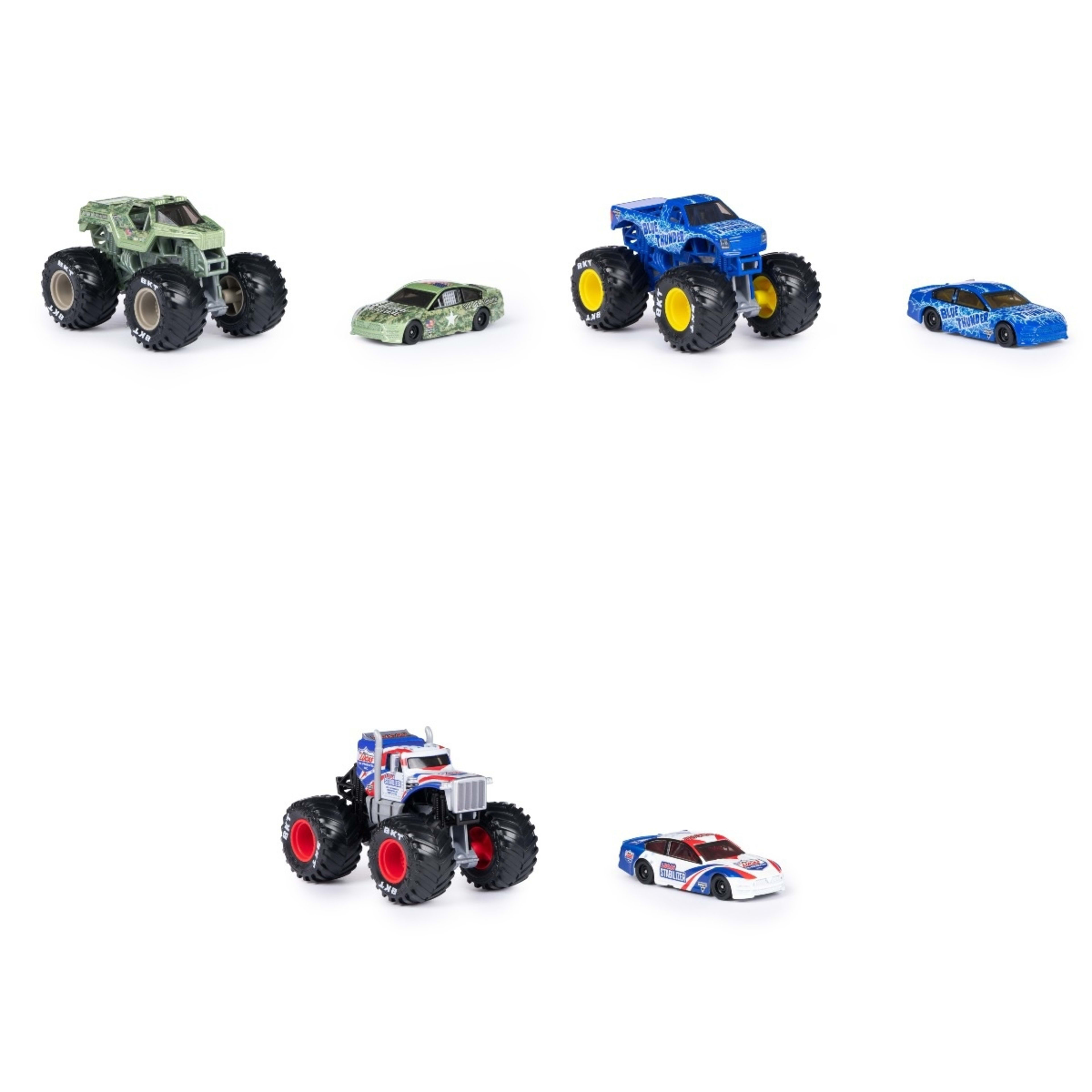 Monster Jam 1:64 Scale Truck and Race Car Set - Assorted - Kmart NZ