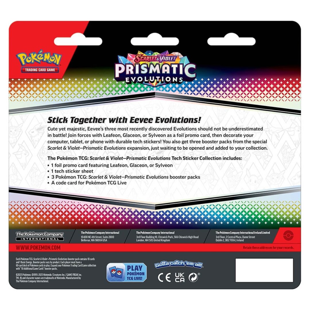 Pokemon Trading Card Game: Scarlet and Violet Prismatic Evolution Tech ...