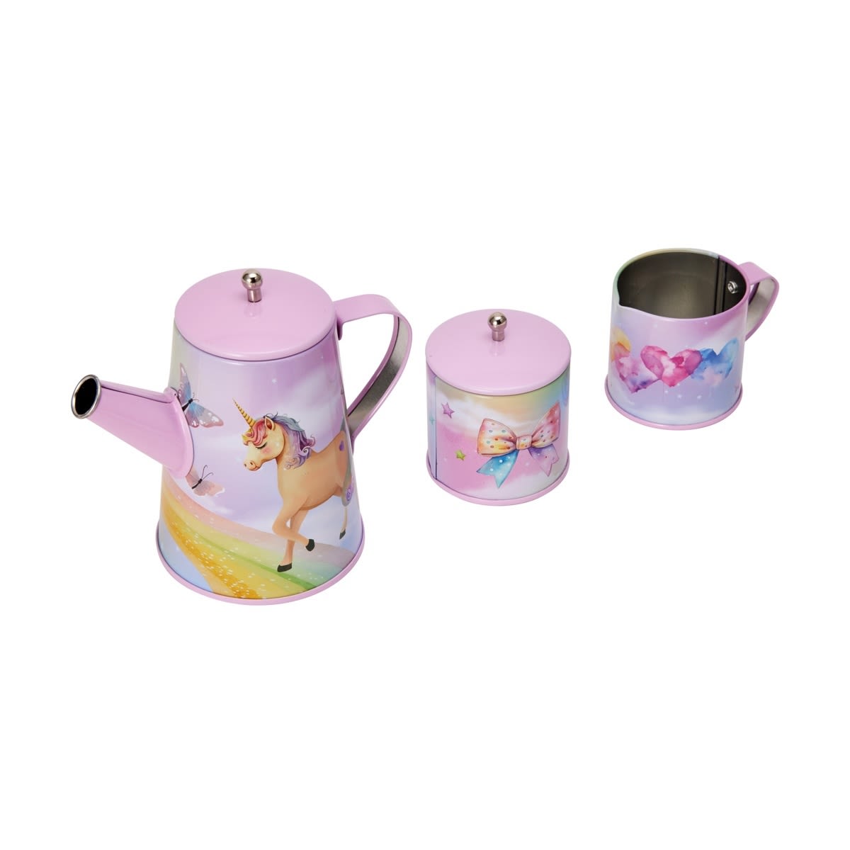 18 Piece Deluxe Tin Tea Playset - Kmart