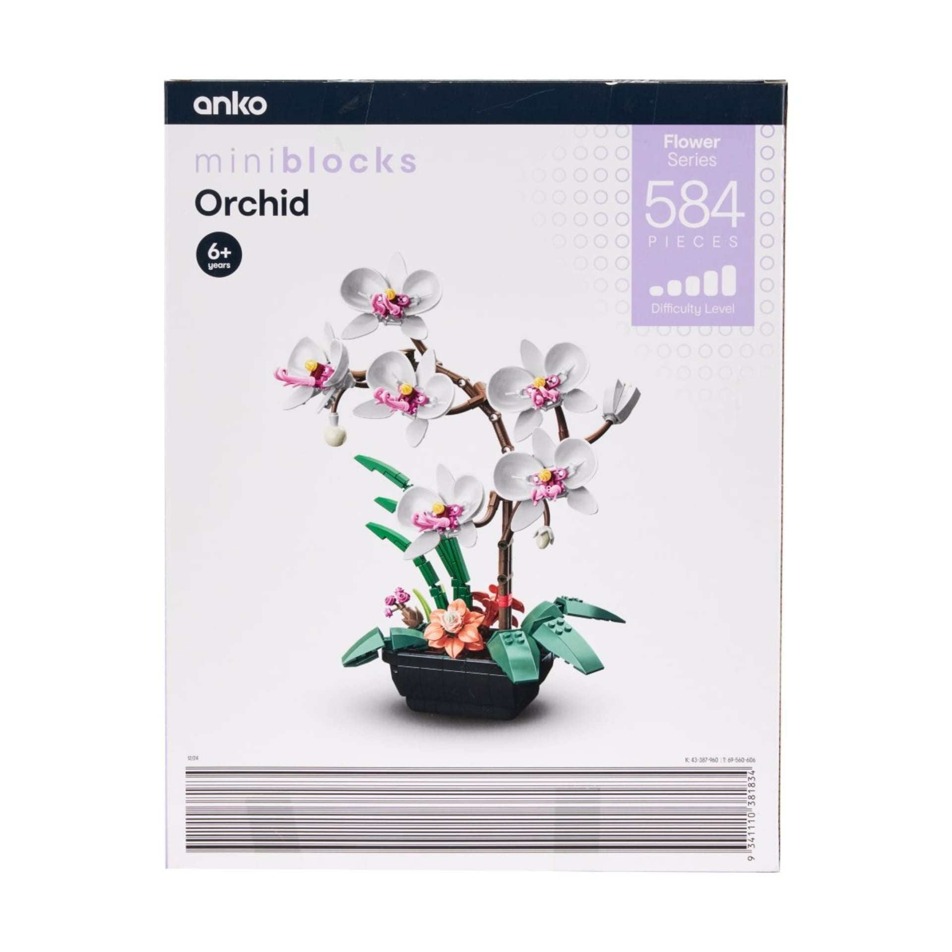 584 Piece Mini Blocks Flower Series: Orchid Playset - Kmart