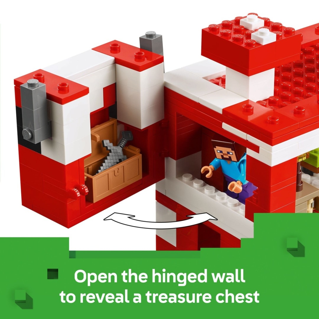 LEGO Minecraft The Mooshroom House 21270 - Kmart NZ