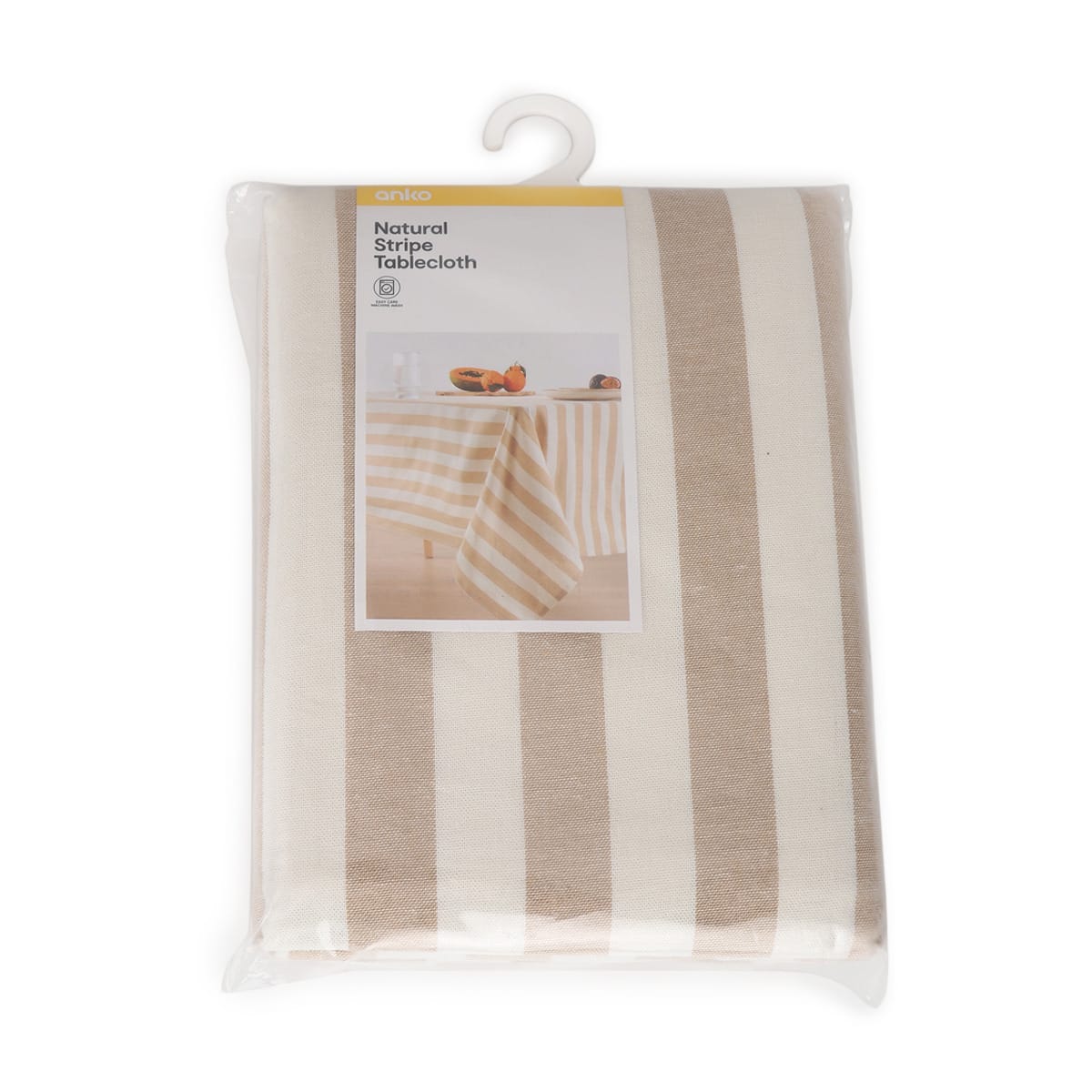 Natural Stripe Tablecloth - Kmart