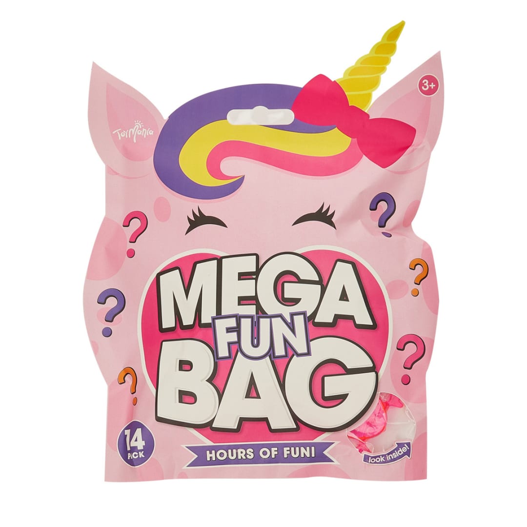 14 Piece ToyMania Mega Fun Bag - Assorted - Kmart