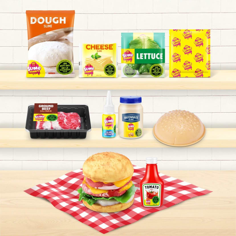 12 Piece Zuru Slime Mart Make Your Own Realistic Slime Food Playset - Kmart