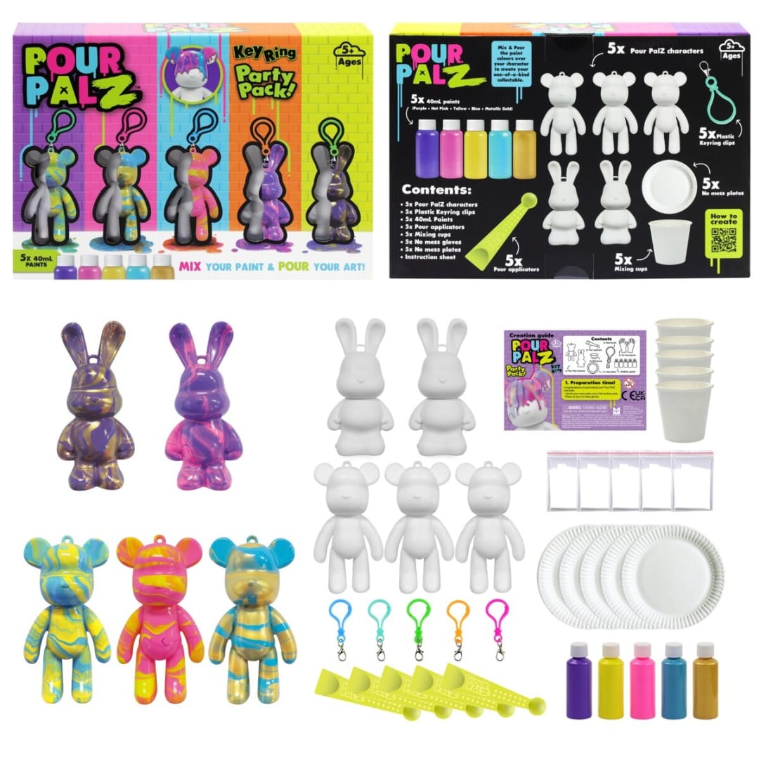 Pour Palz Mini Keyring Party Pack - Kmart