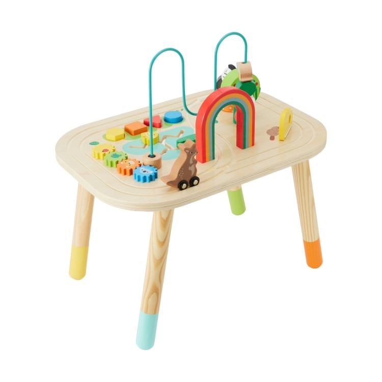 Wooden Play: Wooden Activity Table - Kmart