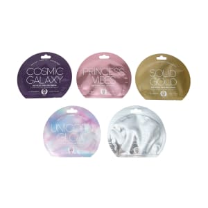 5 Pack Metallic Moments Peel Off Face Masks - Kmart