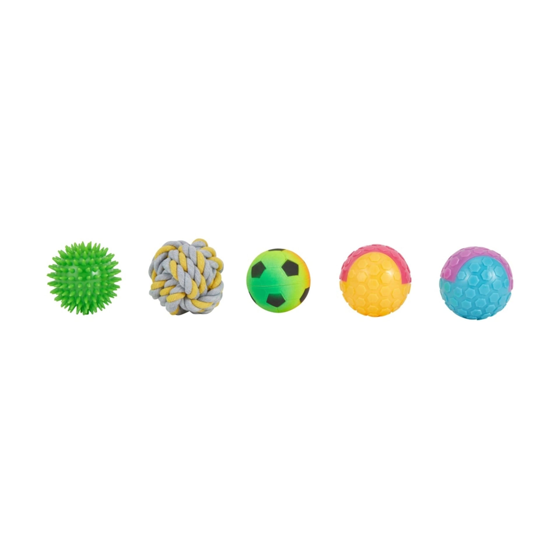 5 Pack Pet Toy Mixed Balls - Kmart