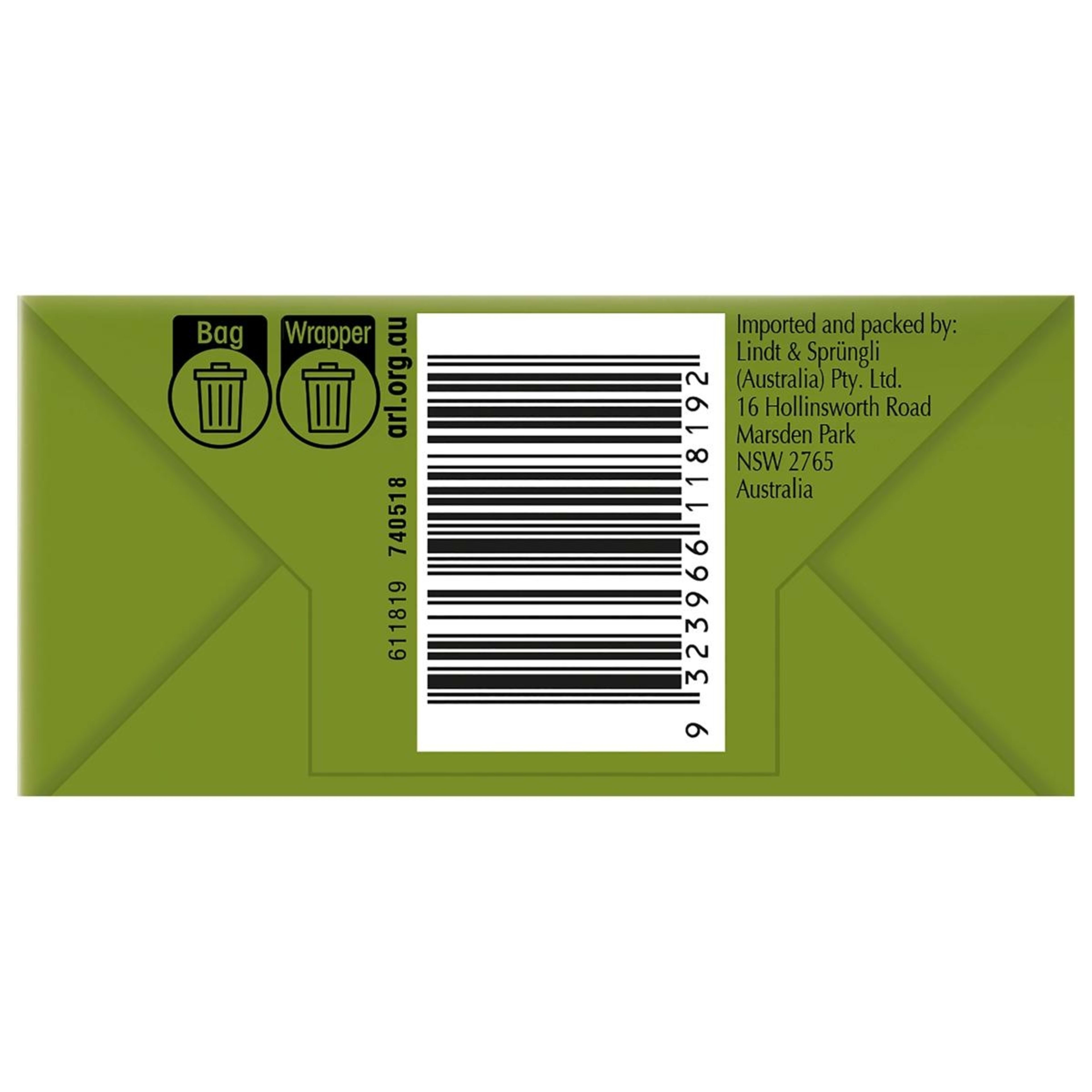 Lindt LINDOR Pistachio Milk Chocolate Bag 123g - Kmart