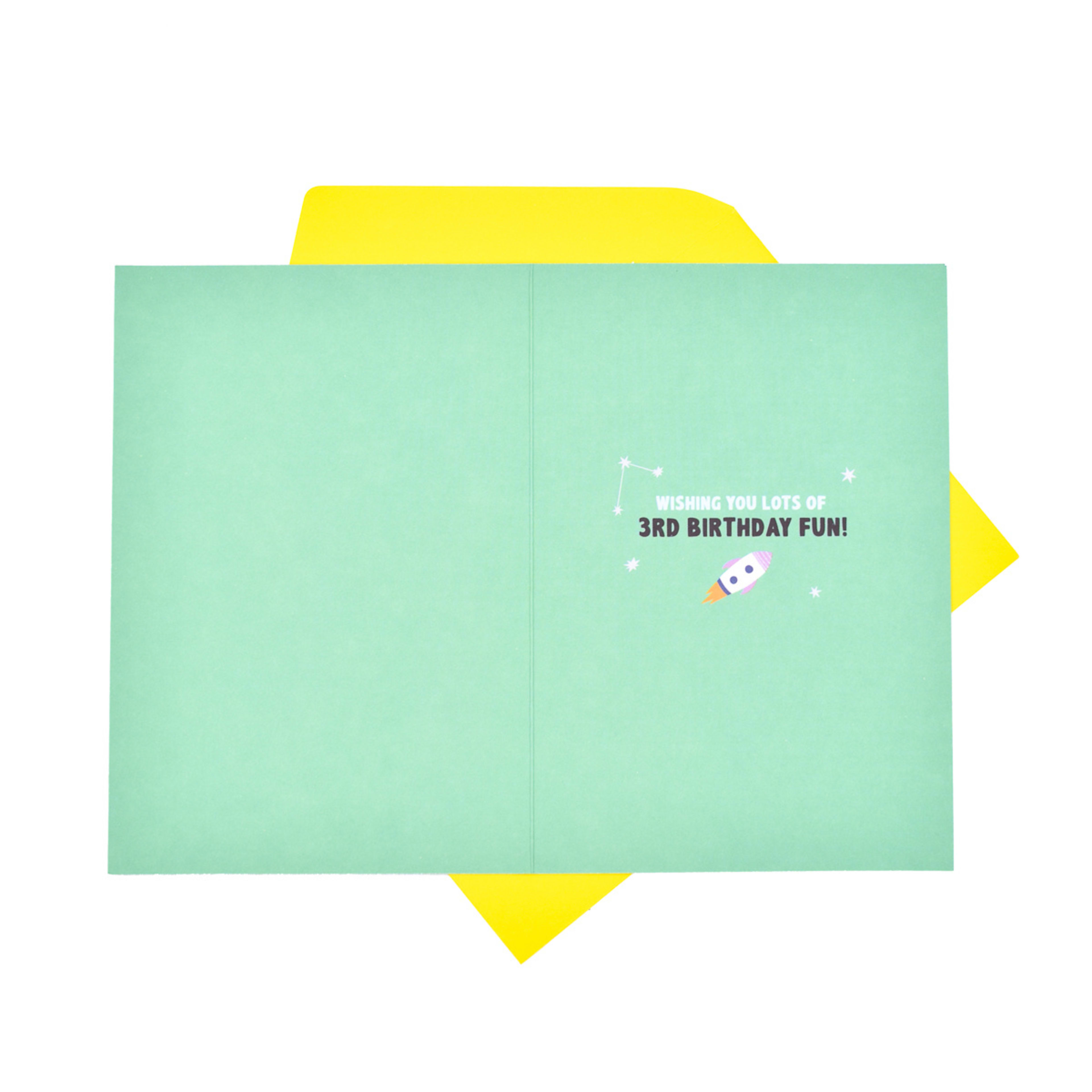 Hallmark Birthday Card Age 3 - Space - Kmart