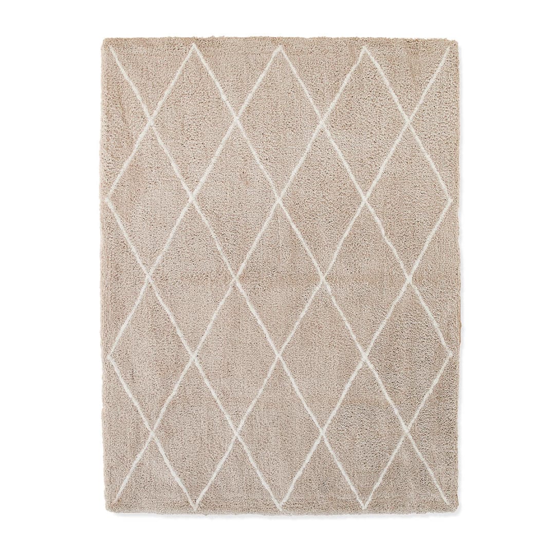 Trellis Rug - Natural, Medium - 180cm x 133cm - Kmart