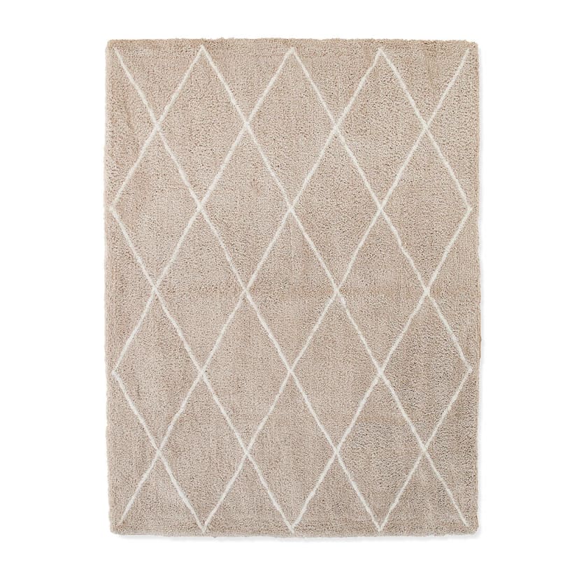 Trellis Rug - Natural, Medium - 180cm x 133cm - Kmart