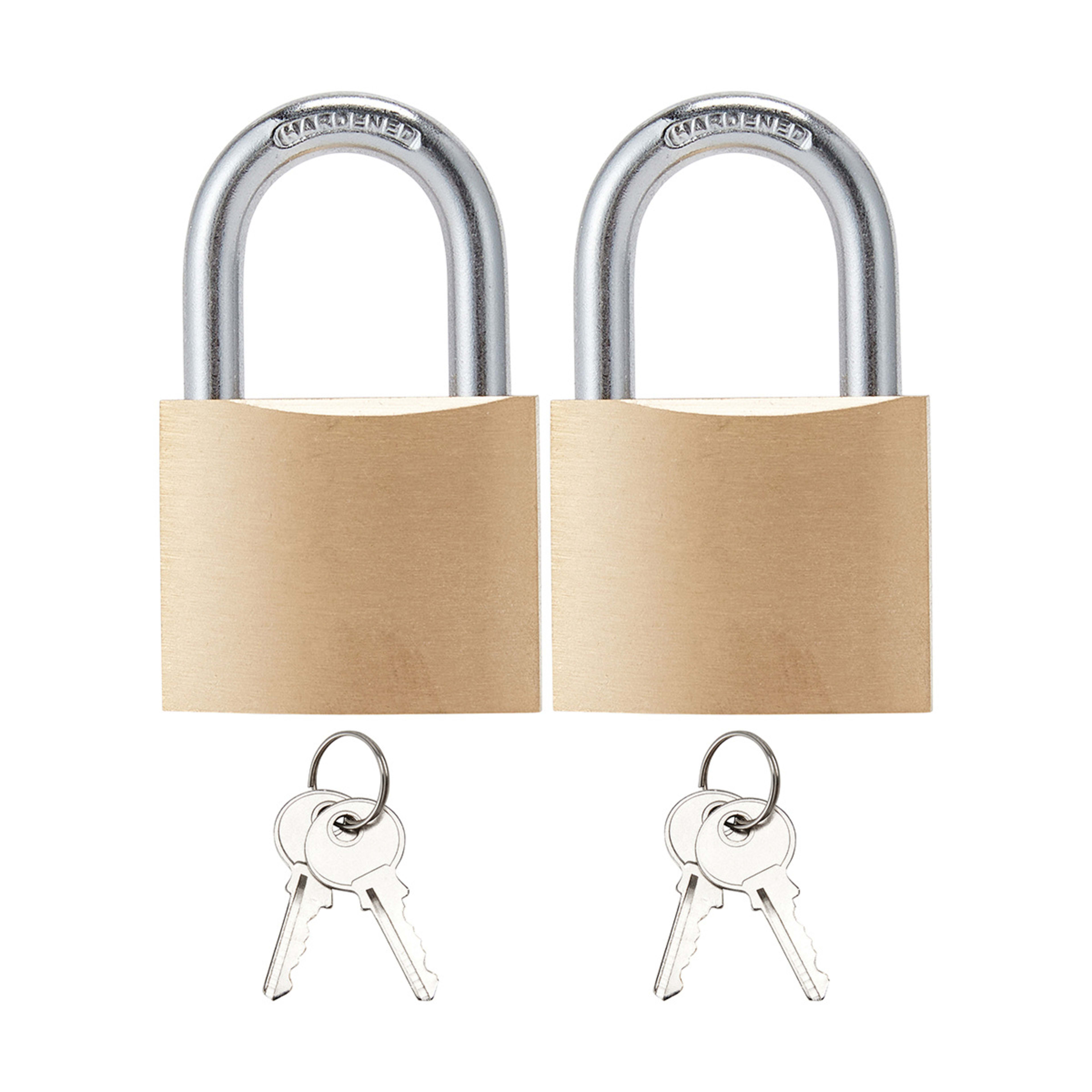 2 Pack 38mm Brass Padlock - Kmart