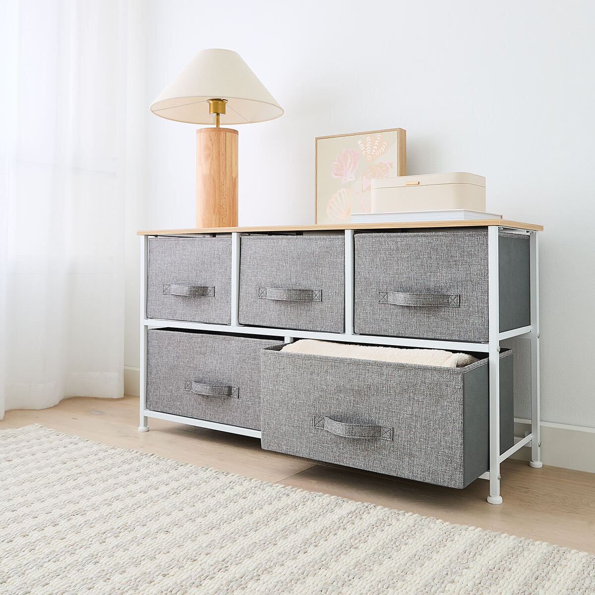 5 Drawer Chest - Grey - Kmart