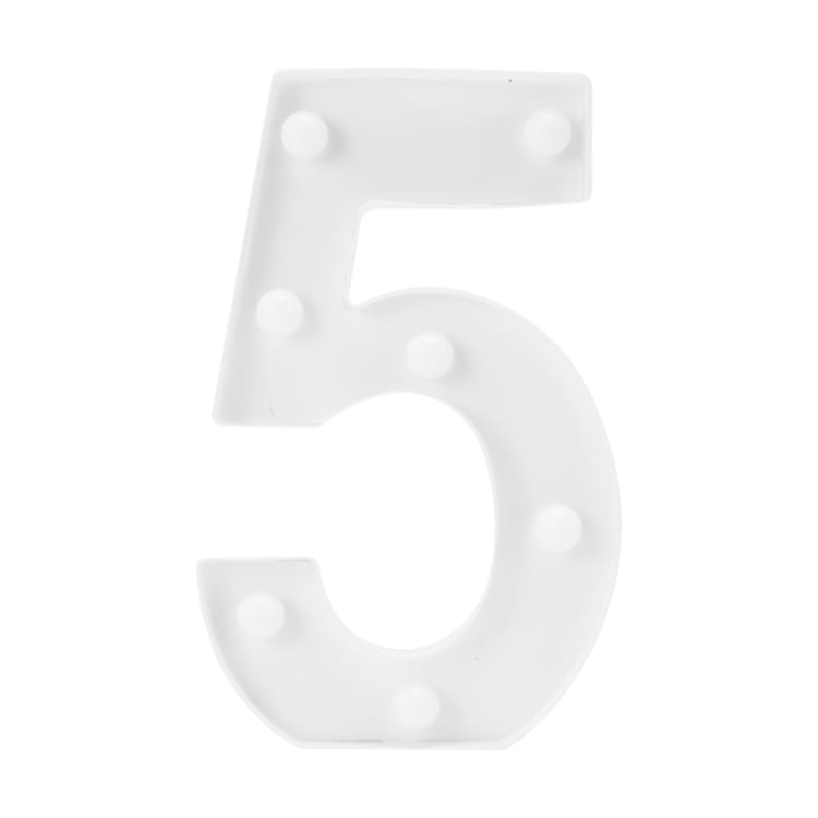 Light Up Number - 5 - Kmart