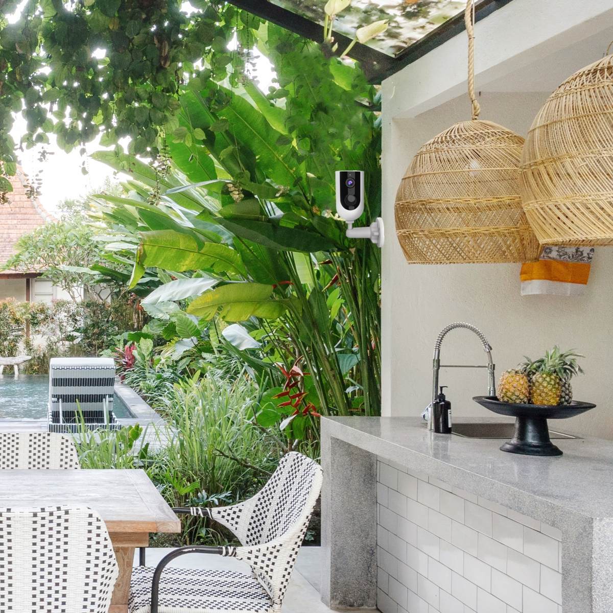 Smart Wi-Fi Full HD Rechargeable Battery Outdoor Camera - Kmart