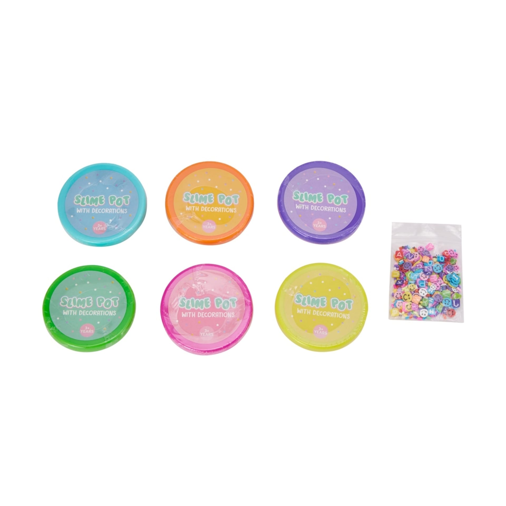6 Pack Slime Pots with Decorations - Kmart NZ