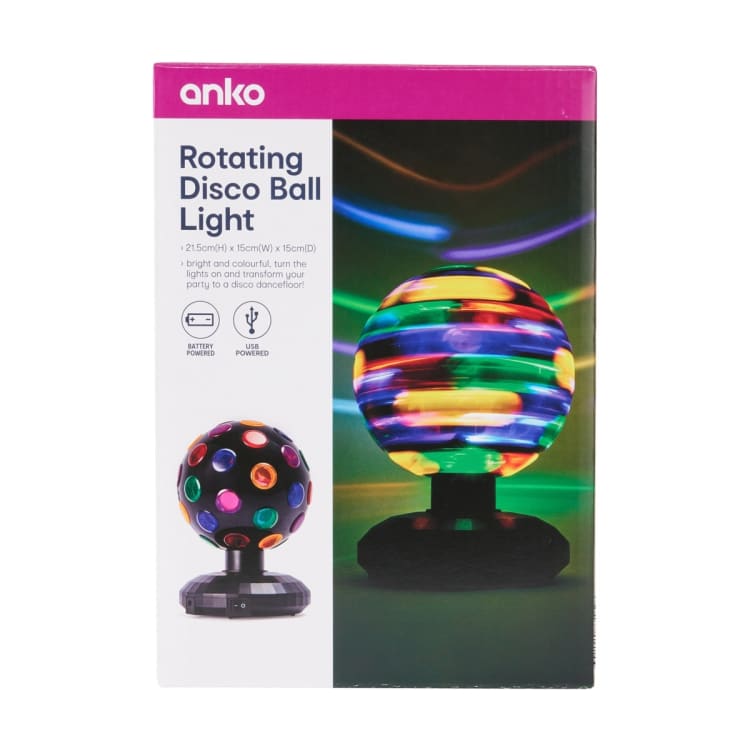 Rotating Disco Ball Light - Kmart