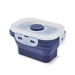 4 Piece Collapsible Silicone Snack Containers - Kmart