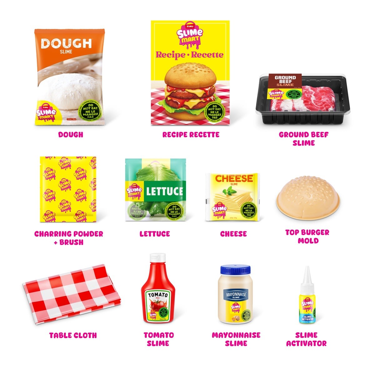 12 Piece Zuru Slime Mart Make Your Own Realistic Slime Food Playset - Kmart