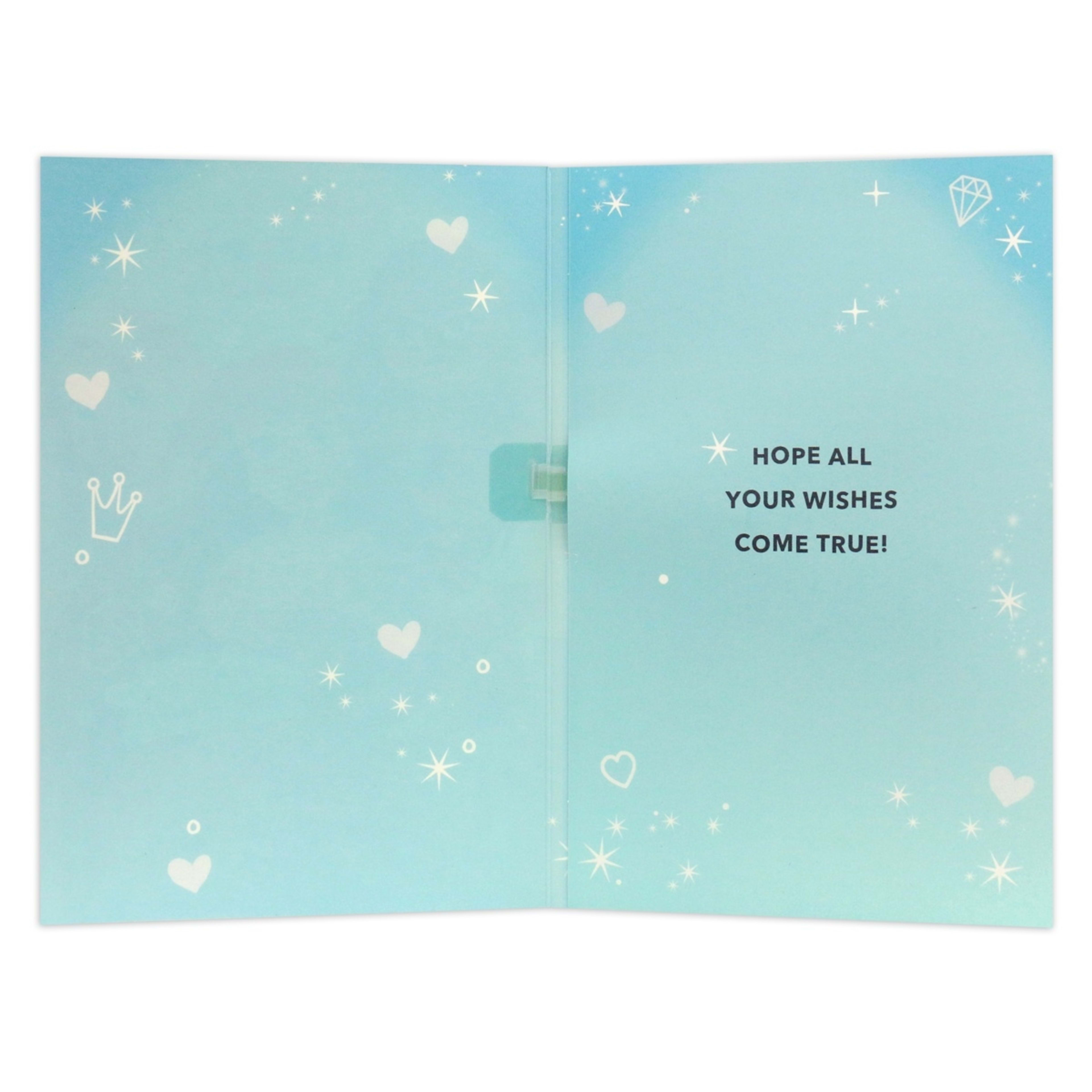 Hallmark Interactive Sound Birthday Card - Disney Princess Make a Wish ...