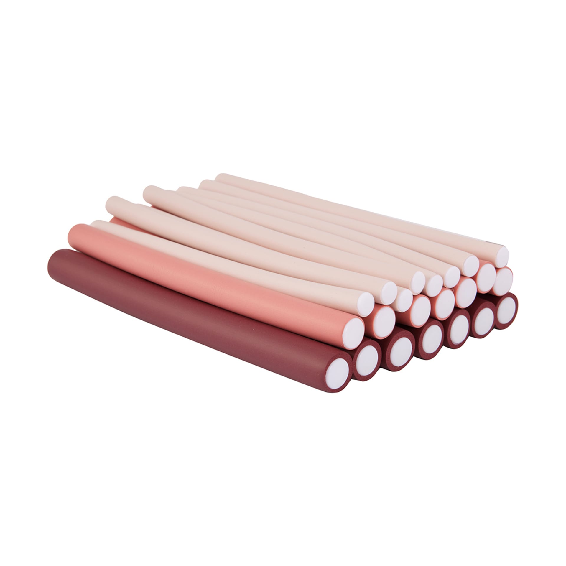 OXX Haircare 28 Piece Bendy Rollers Multi Twist Flex Curlers - Pink - Kmart