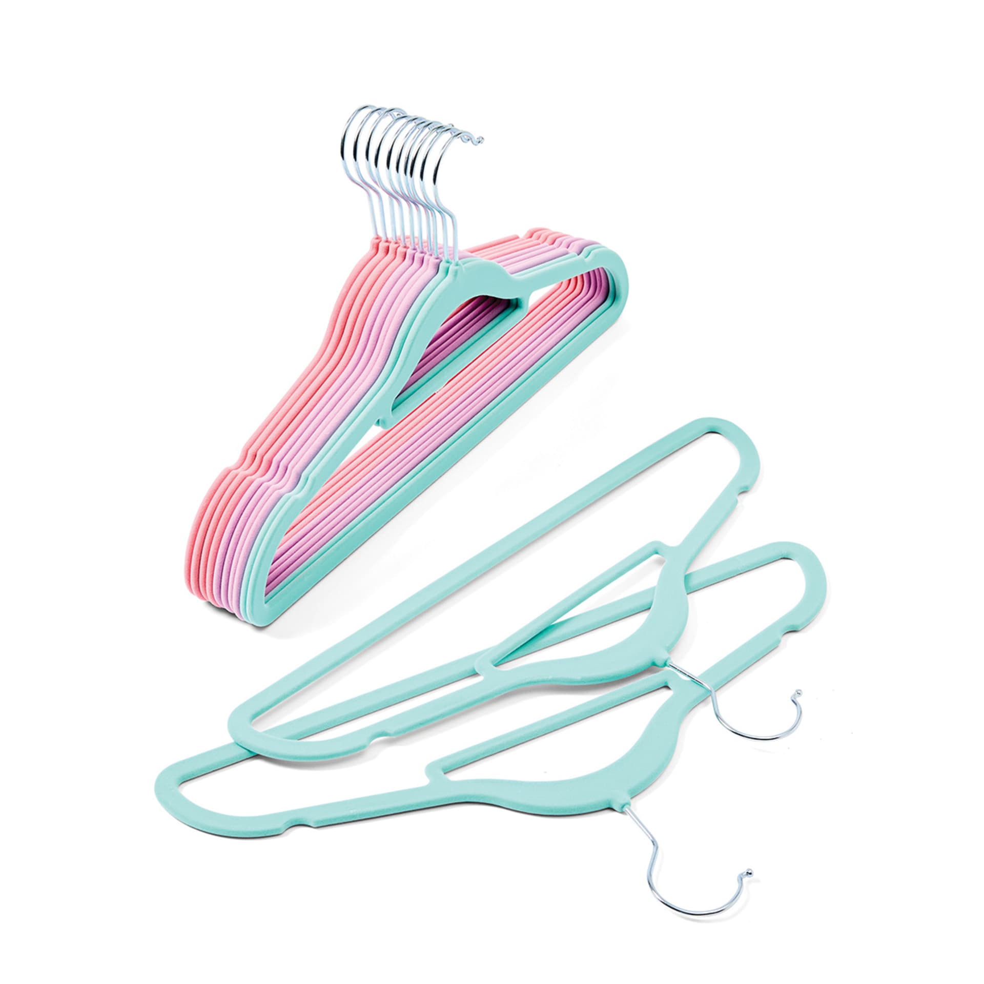 12 Pack Flocked Hangers - Kmart